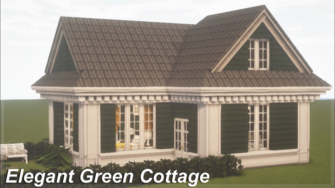 The Elegant Green Cottage - Minecraft Cocricot JE Speed Build - YouTube