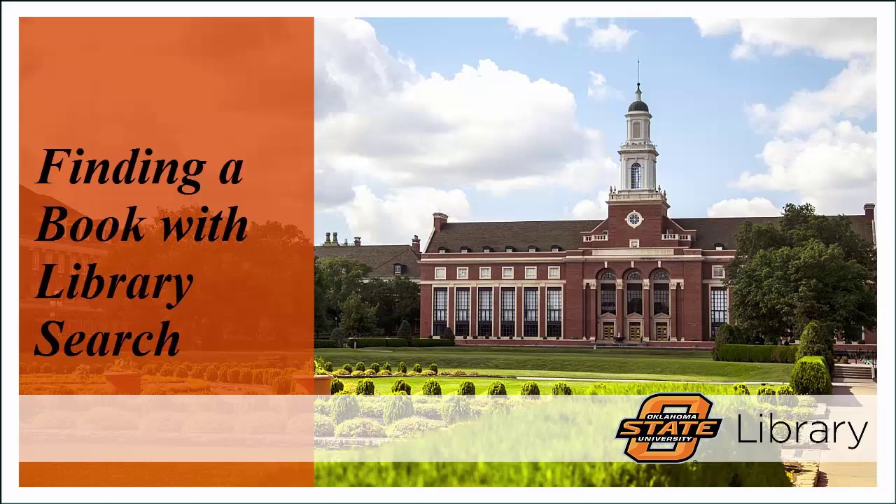 Finding a Book with Library Search - YouTube