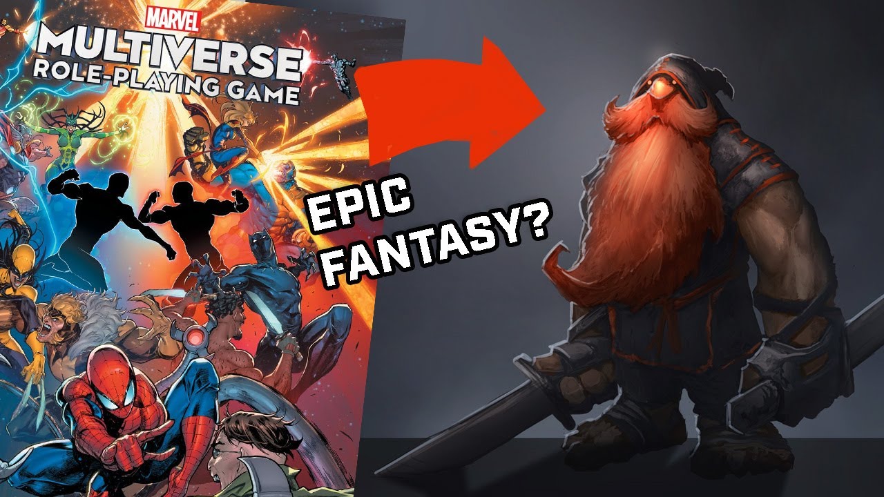 I used The Marvel Multiverse RPG system to make an EPIC fantasy RPG ...