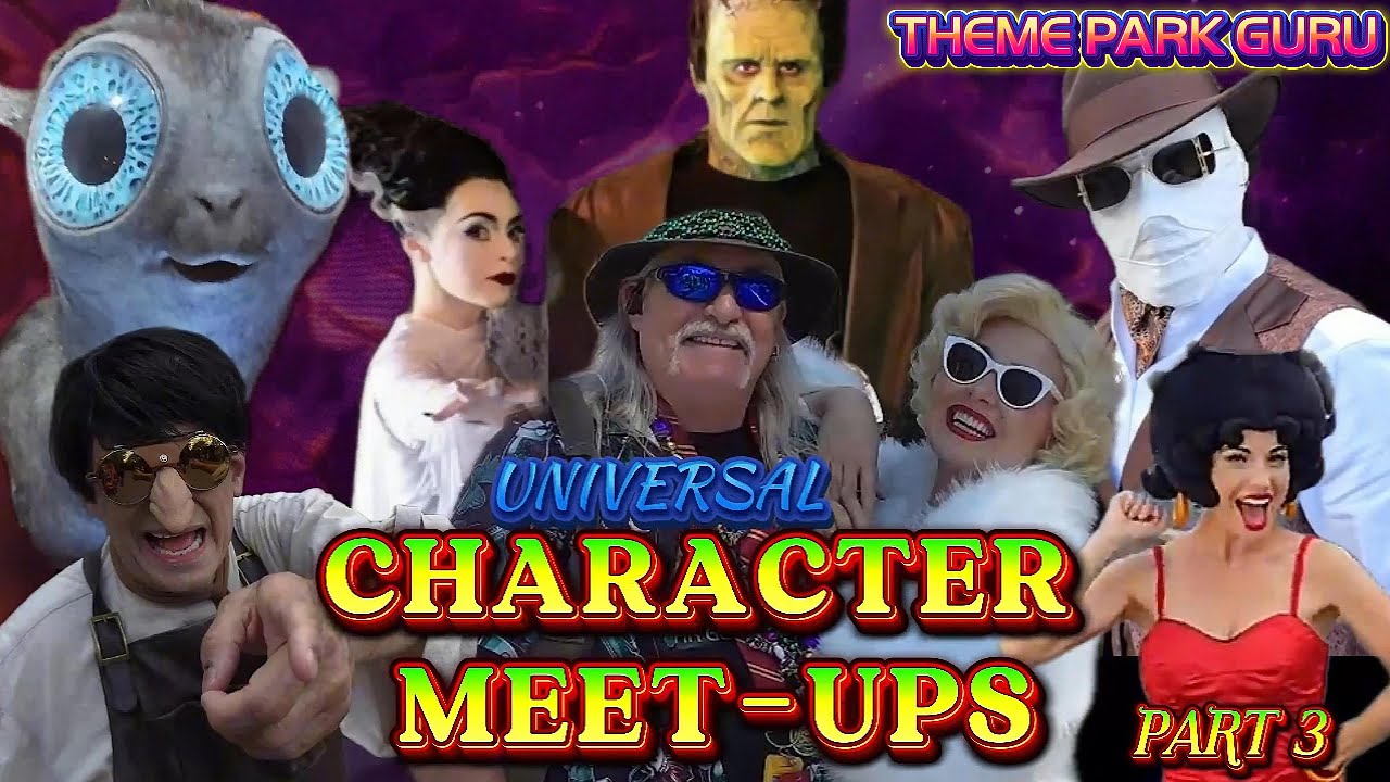 Universal Character Meet Ups part 3 in 4K - YouTube