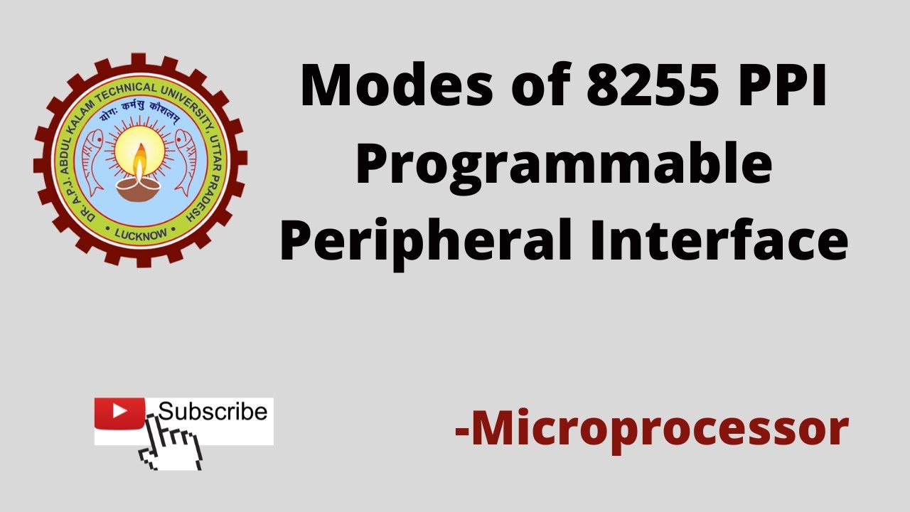 5.5 Modes of 8255 PPI (Programmable Peripheral Interface) - YouTube