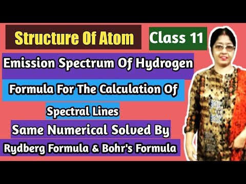 Emission Spectrum Of Hydrogen, Formula For The Calculation Of Number Of ...