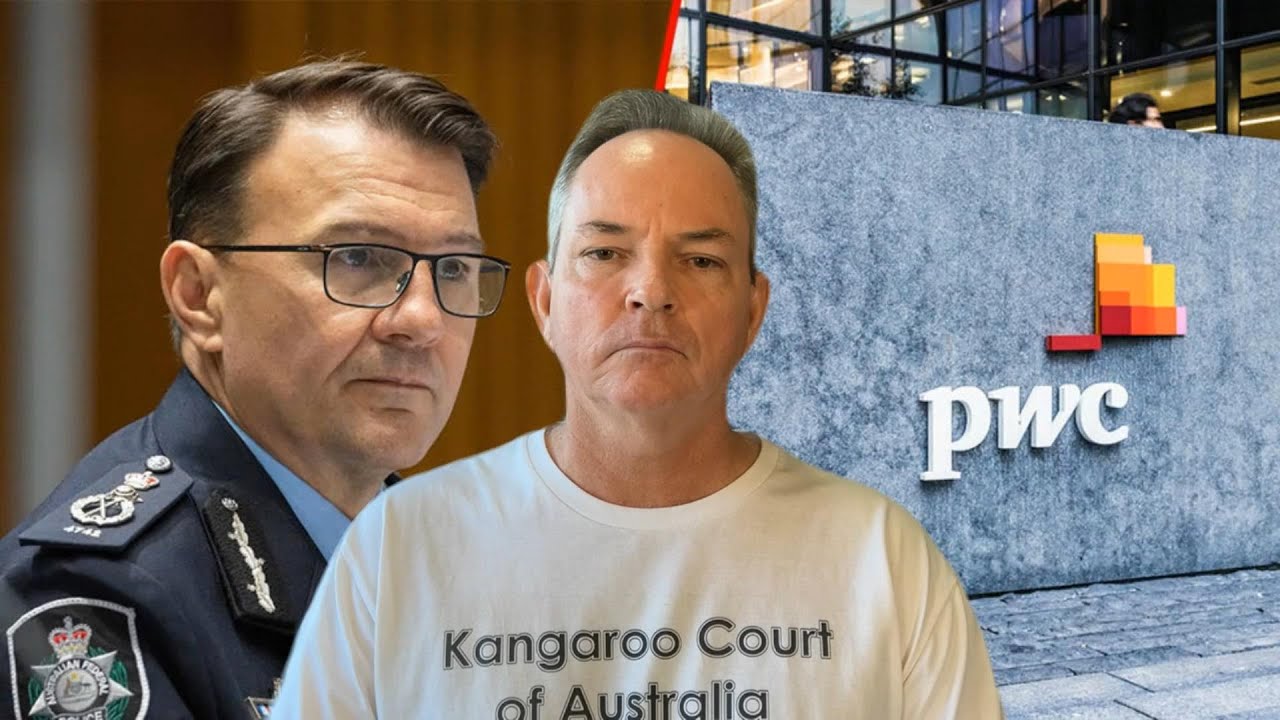 AFP Commissioner Reece Kershaw and former NSW Commissioner Mick Fuller ...