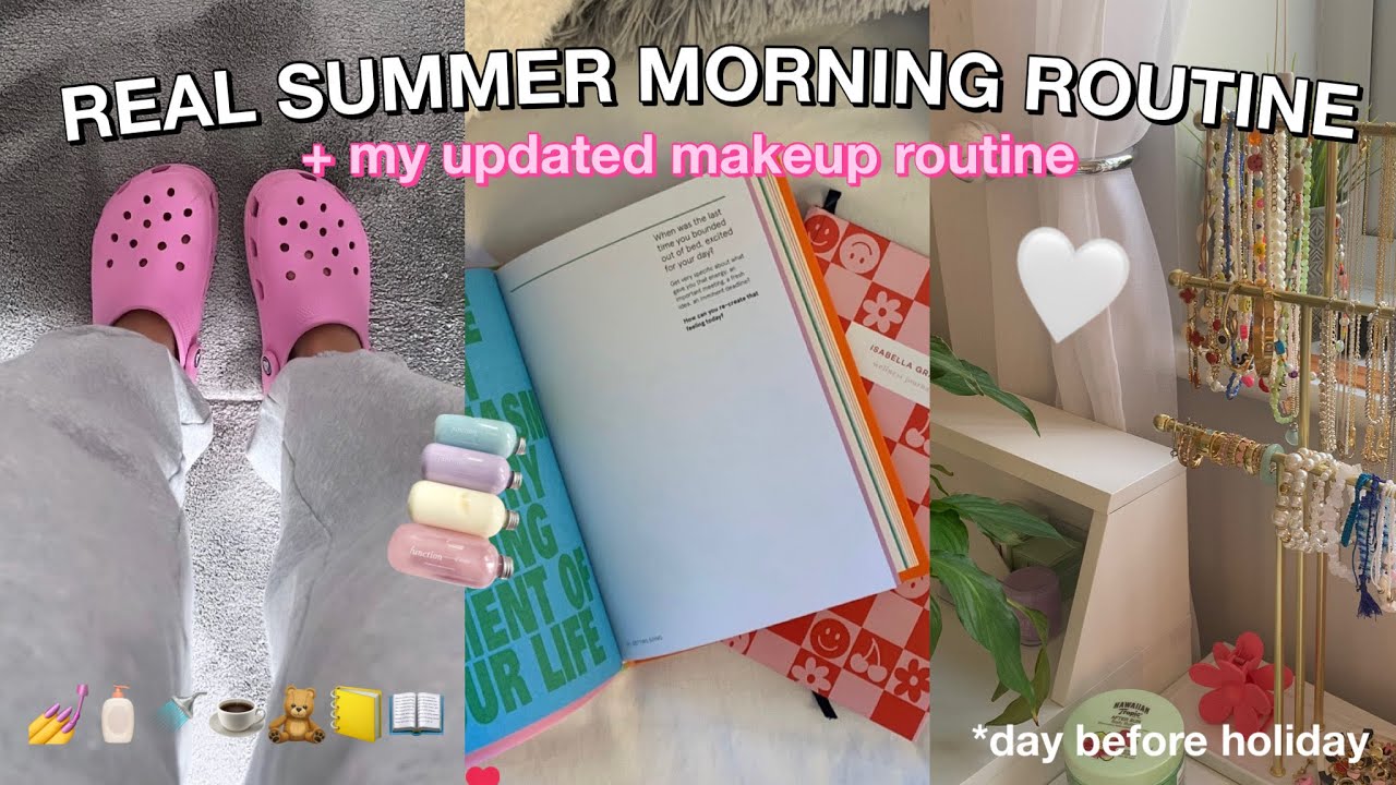 my REAL summer morning routine - YouTube