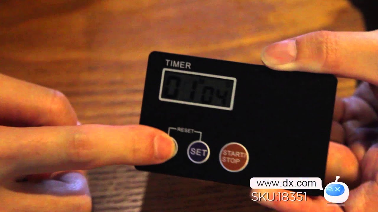 Dx : Credit Card Digital LCD Kitchen Buzzer Timer w/ Magnetic Mount ...