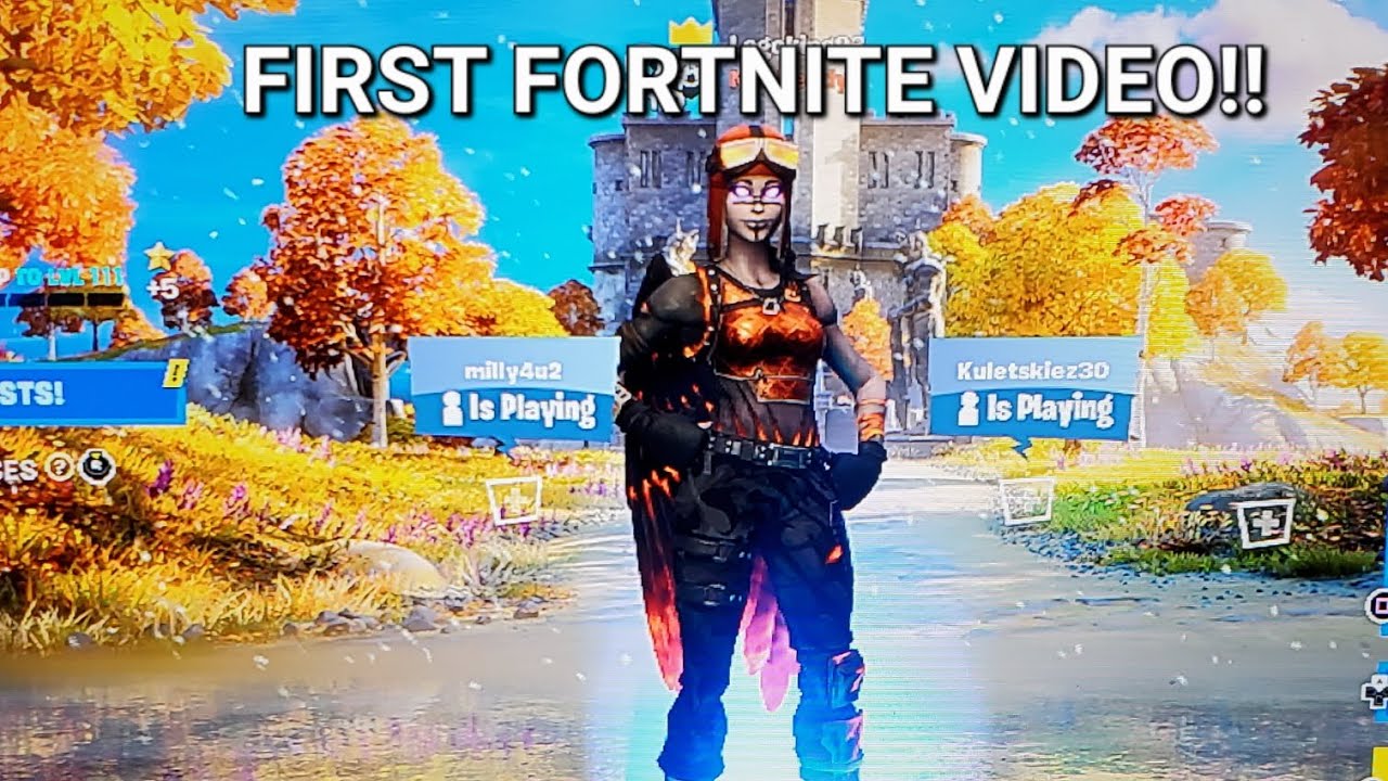 FIRST FORTNITE VIDEO!!! - YouTube