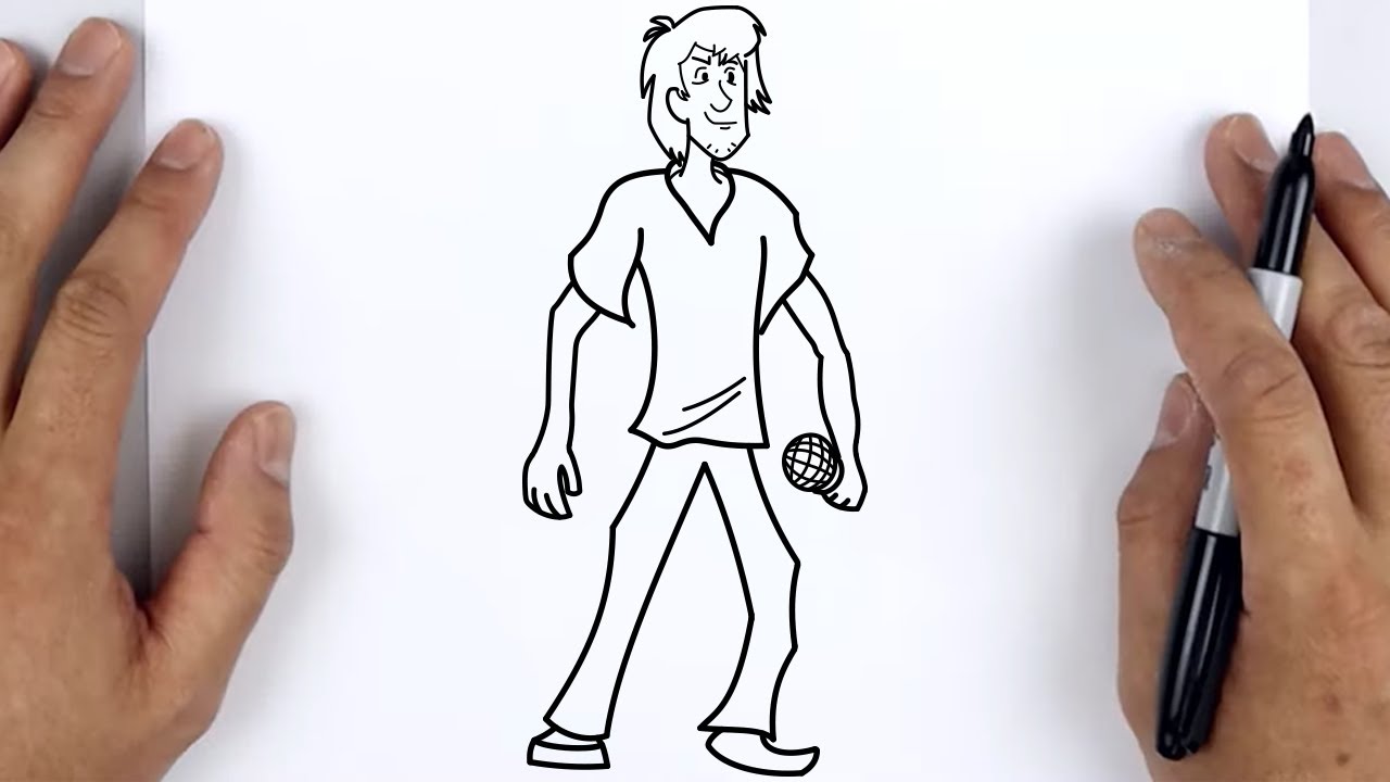 HOW TO DRAW SHAGGY ROGERS | Friday Night Funkin (FNF) - Easy Step By ...