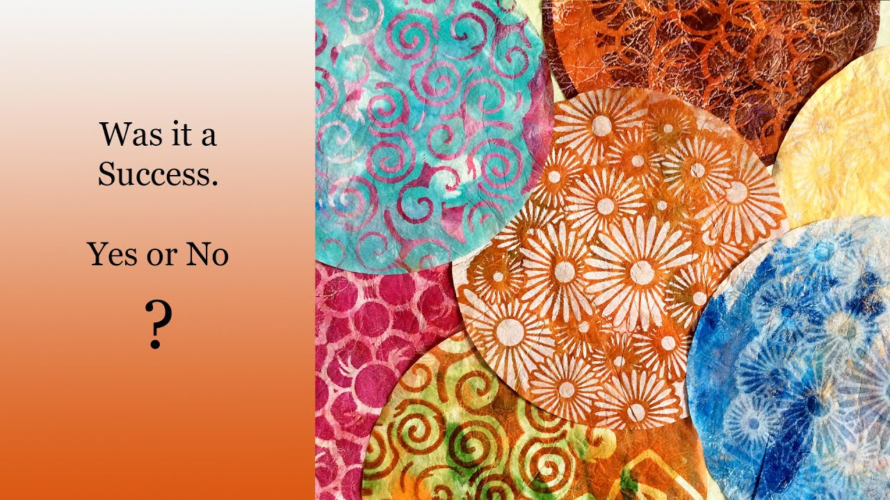 Gel printed Coffee Filters for Collage - YouTube