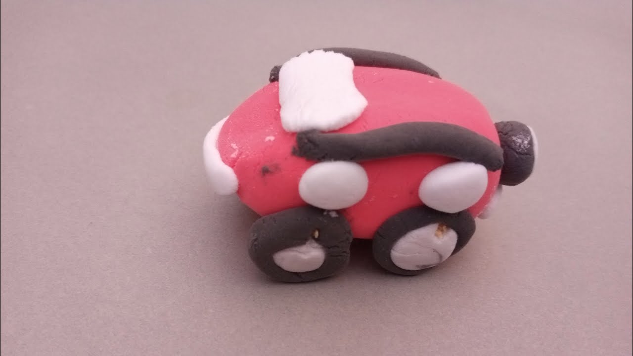 DIY How to make polymer miniature clay car🚗🚗 | Clay Art with music ...