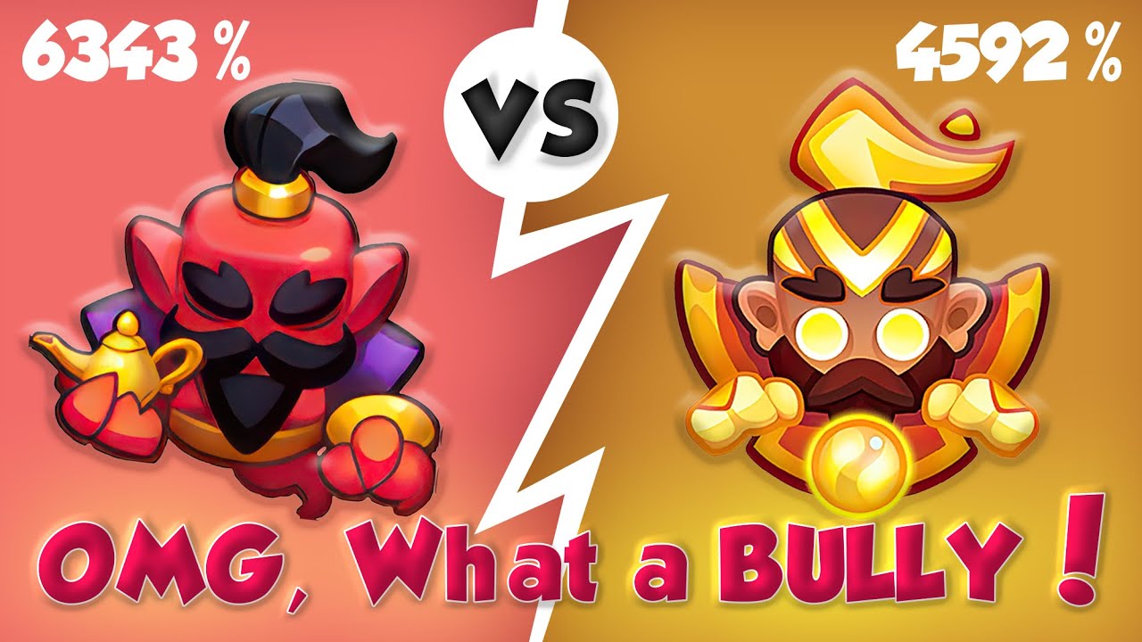 OMG, What a BULLY! 4k Monk Fighting a 6k Genie! PVP Rush Royale - YouTube