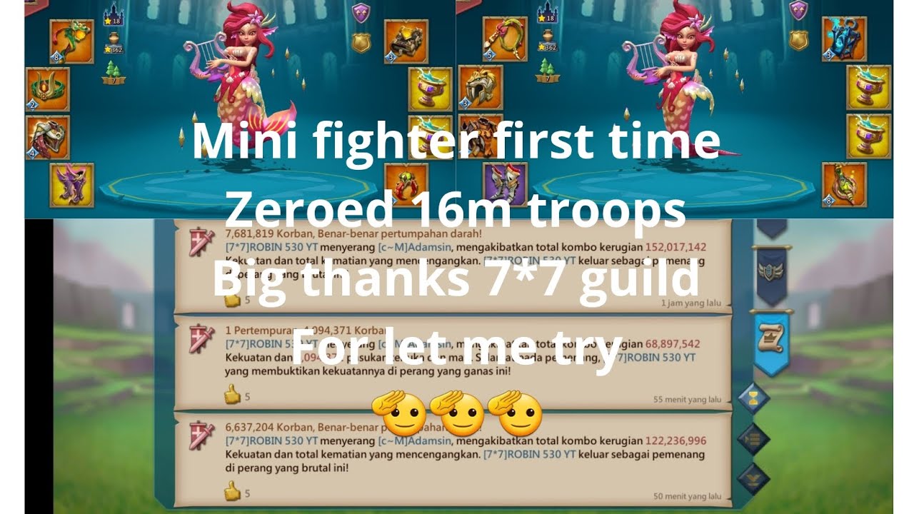 mini fighter zeroed 16,7m troops | pertama kali ngerally musuh di atas ...