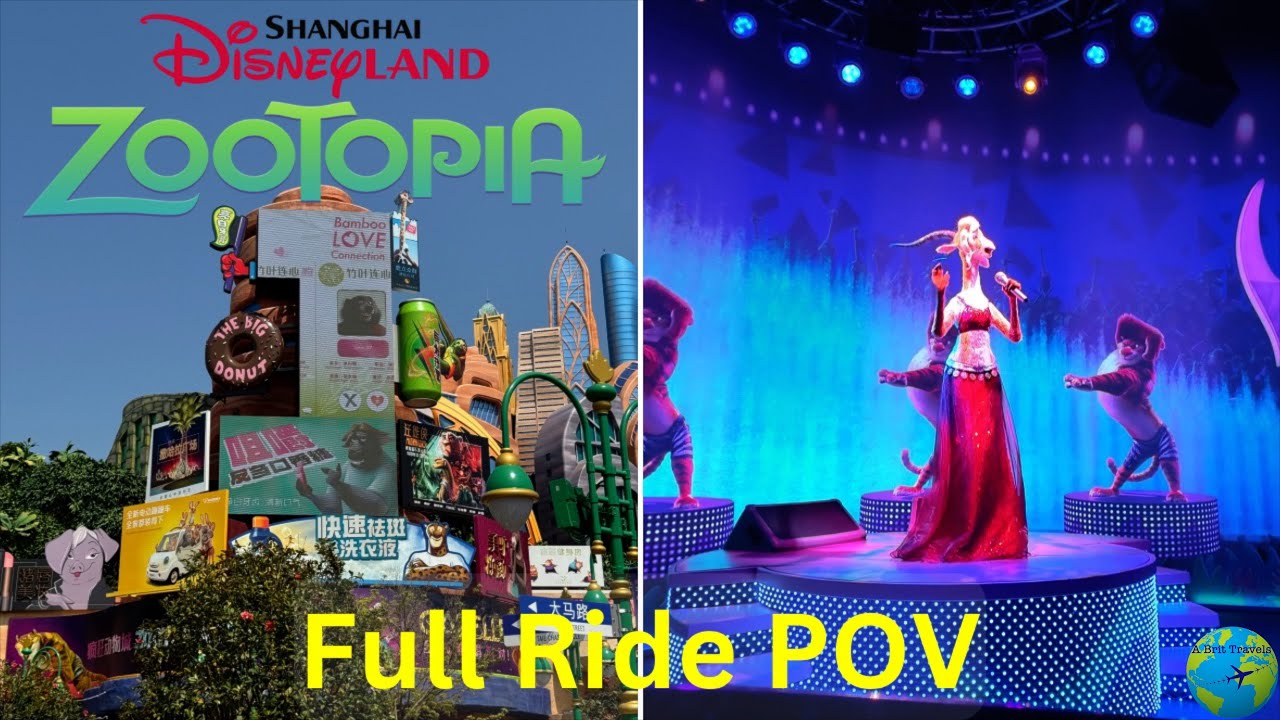 Zootopia Hot Pursuit - Shanghai Disneyland Ride Through 4K POV - YouTube
