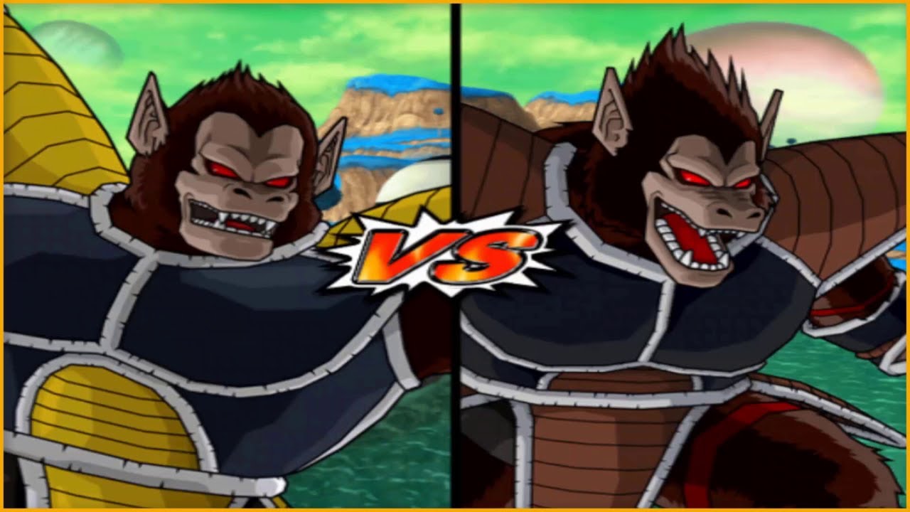 Dragon Ball Z: Budokai Tenkaichi 3 - Great Ape Nappa VS Great Ape ...