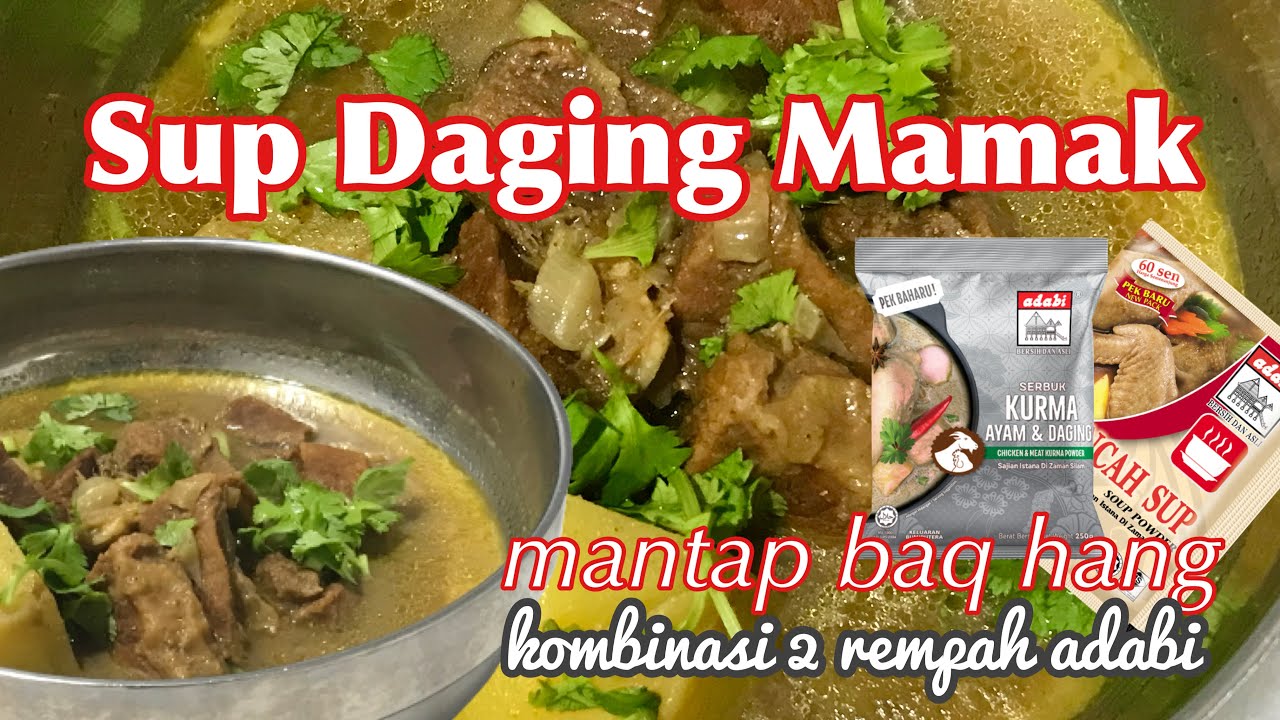 Sup Daging Mamak Style. Sedap Baq hang. - YouTube