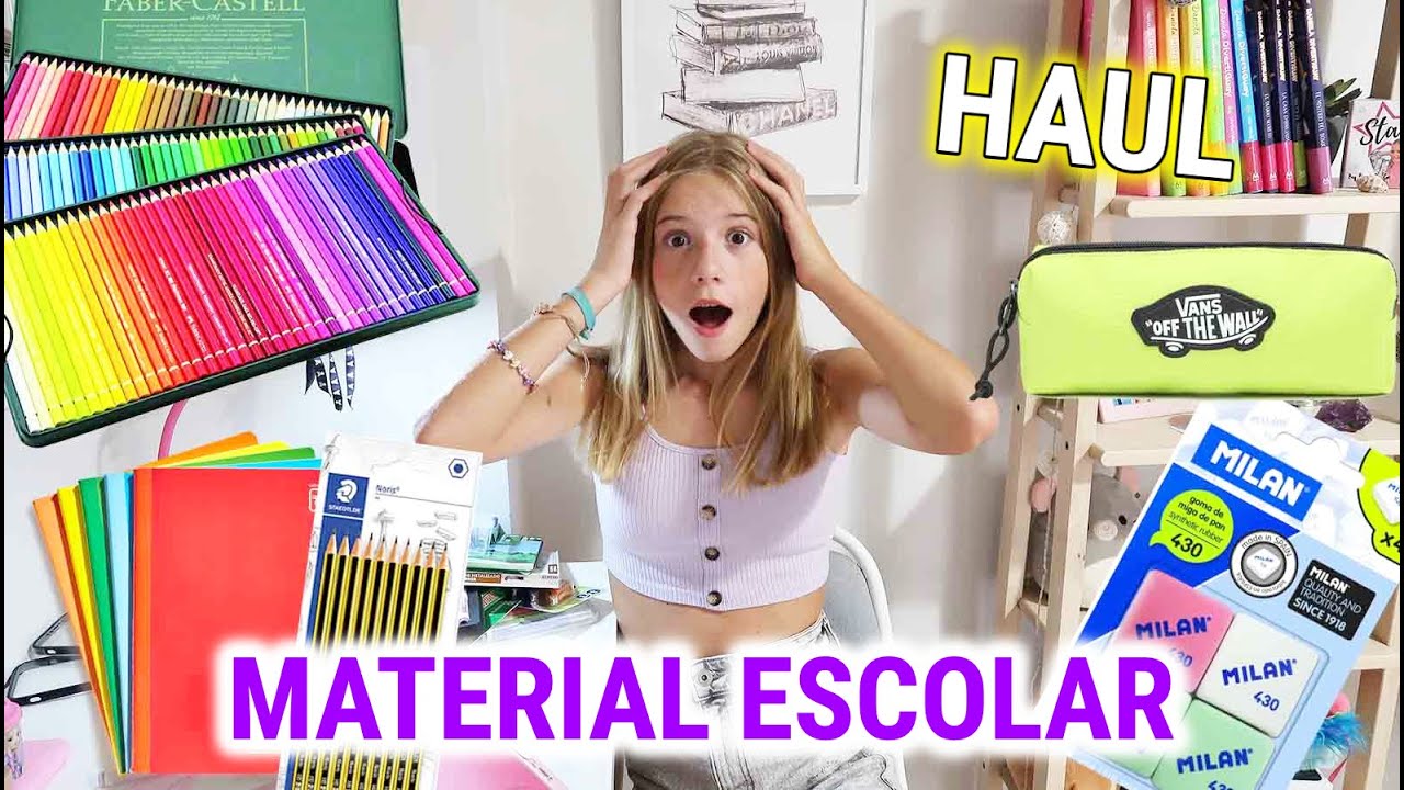 SUPER HAUL MATERIAL ESCOLAR PARA LA VUELTA AL INSTITUTO DE DANIELA GO ...