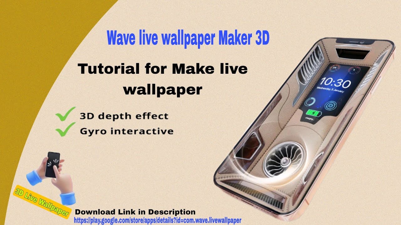 "Wave Live Wallpapers Maker 3D,4D Visual Display", Video to Wallpaper ...