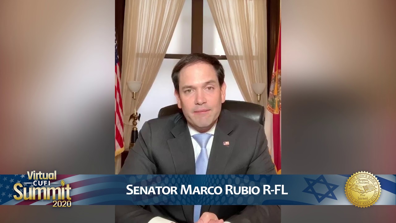Senator Marco Rubio Speaking at CUFI's Virtual Summit - YouTube