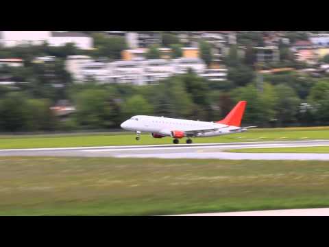 *First Visit* Estonian Air Embraer 170 [ES-AEB] landing Innsbruck