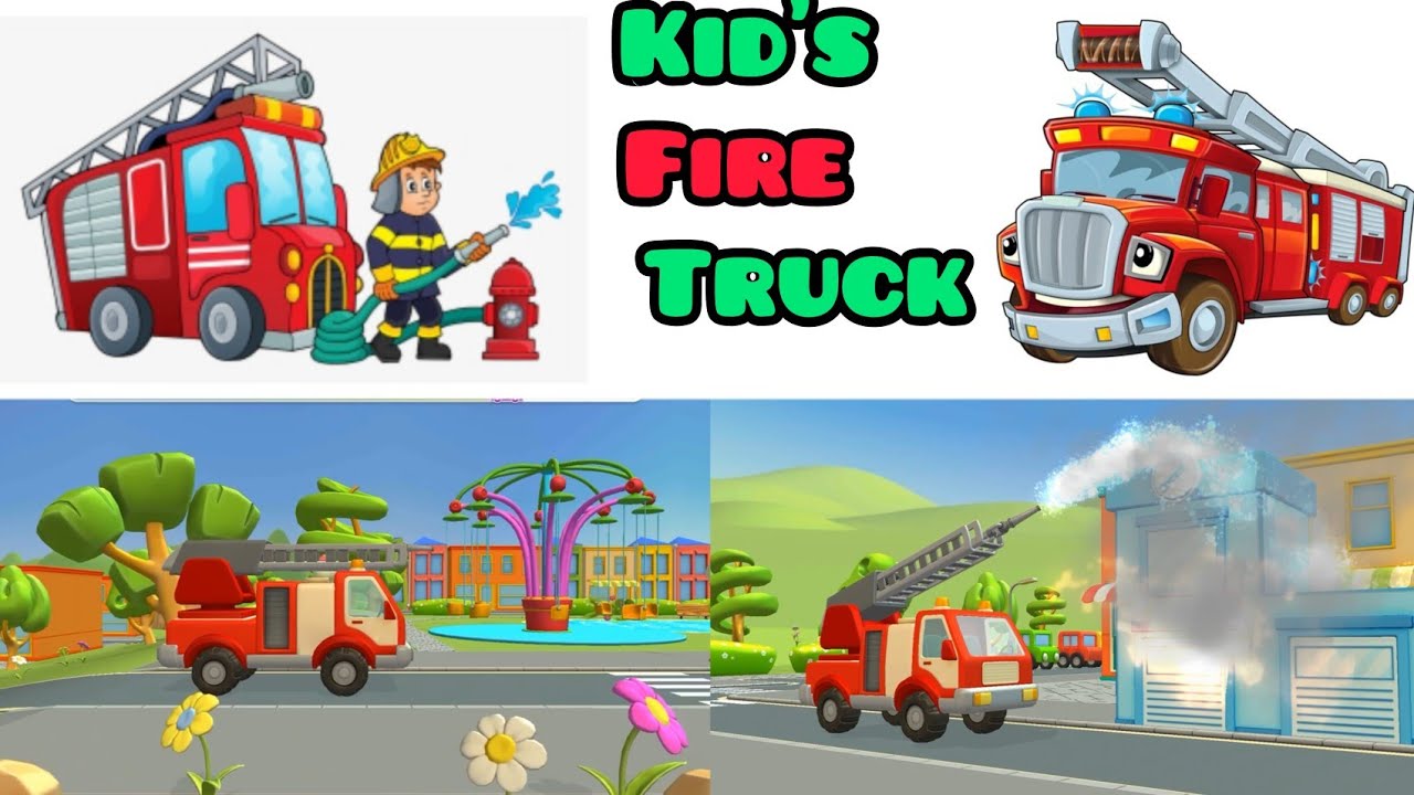 Fire Truck Cartoon | Kids Firetruck | Nursery Rhymes | Fire Brigade ...