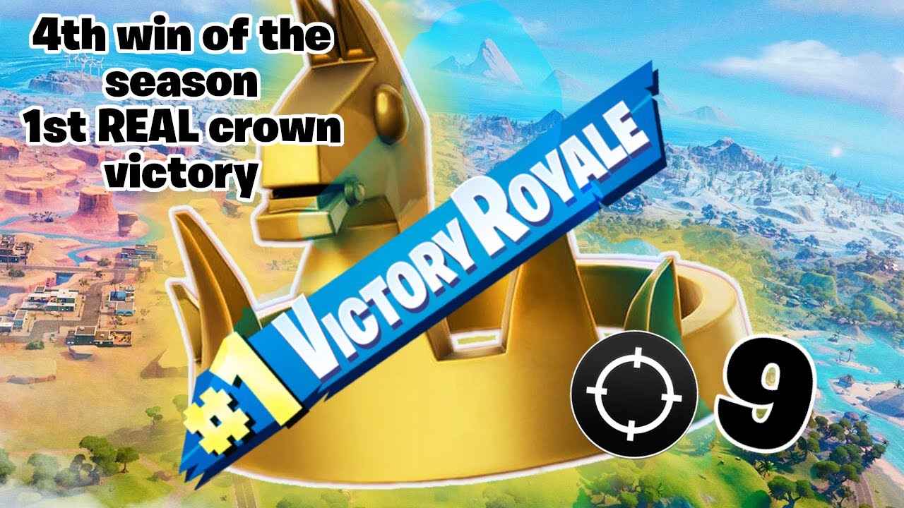 Fortnite C05S01: 4th win of the season, 9 kills, my first REAL crown ...