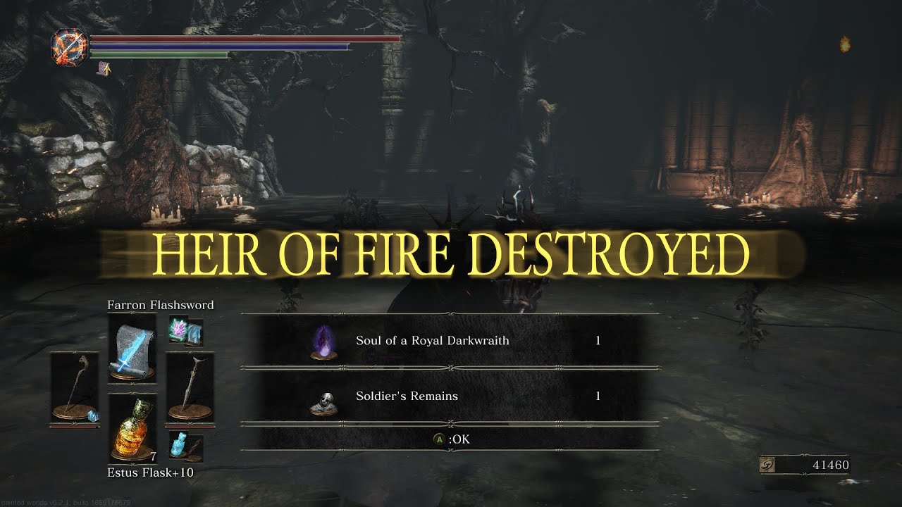 Royal Darkwraith bossfight with only Farron spells - Convergence 2.2.1 ...