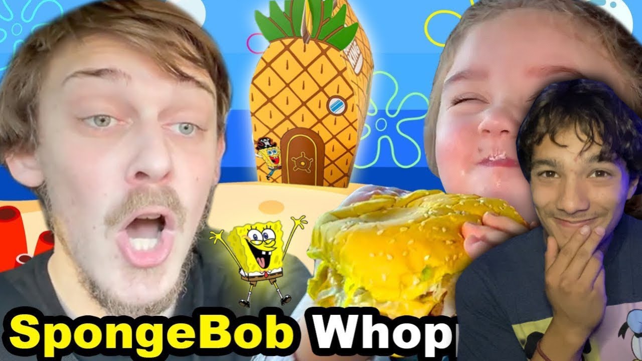 Lilly and SML Try THE SPONGEBOB MEAL! (@ChillyVlogs Reaction) - YouTube