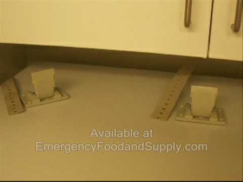 How To Install Appliance Earthquake Safety Fasteners - YouTube