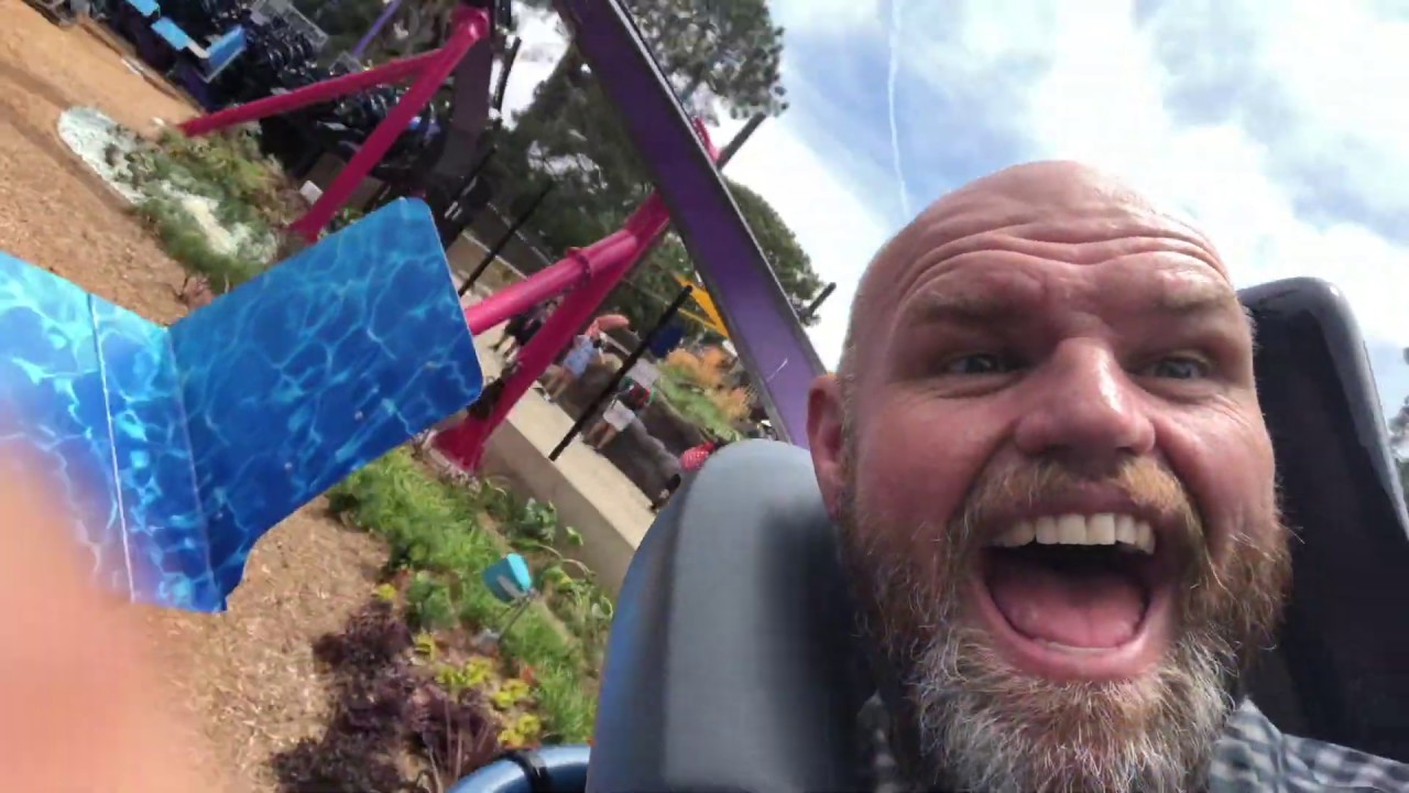 Tidal Twister Roller Coaster at SeaWorld San Diego - YouTube