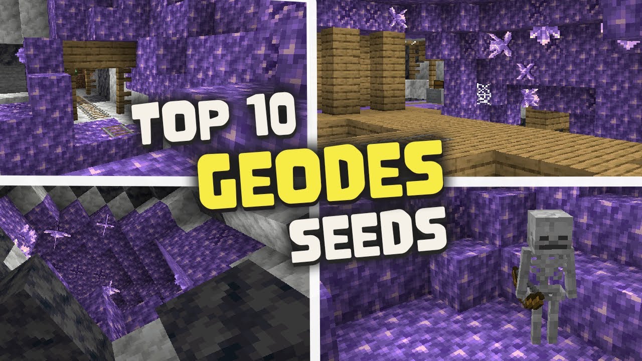 Top 10 Geodes Seeds for Minecraft - YouTube