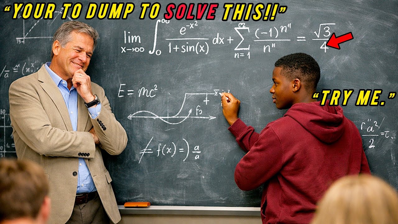 Prof Doesn't Know Black Student Is Math Prodigy - Sets 'Impossible ...