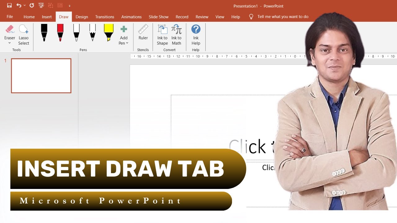 How To Insert Draw Tab In PowerPoint YouTube How To Insert Draw Tab In PowerPoint YouTube