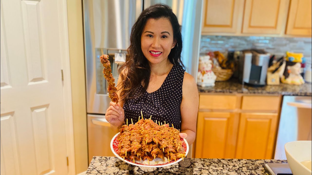 Best Lemongrass Beef Sticks Sach Ko Jakak By Somaly Khmer Cooking ...