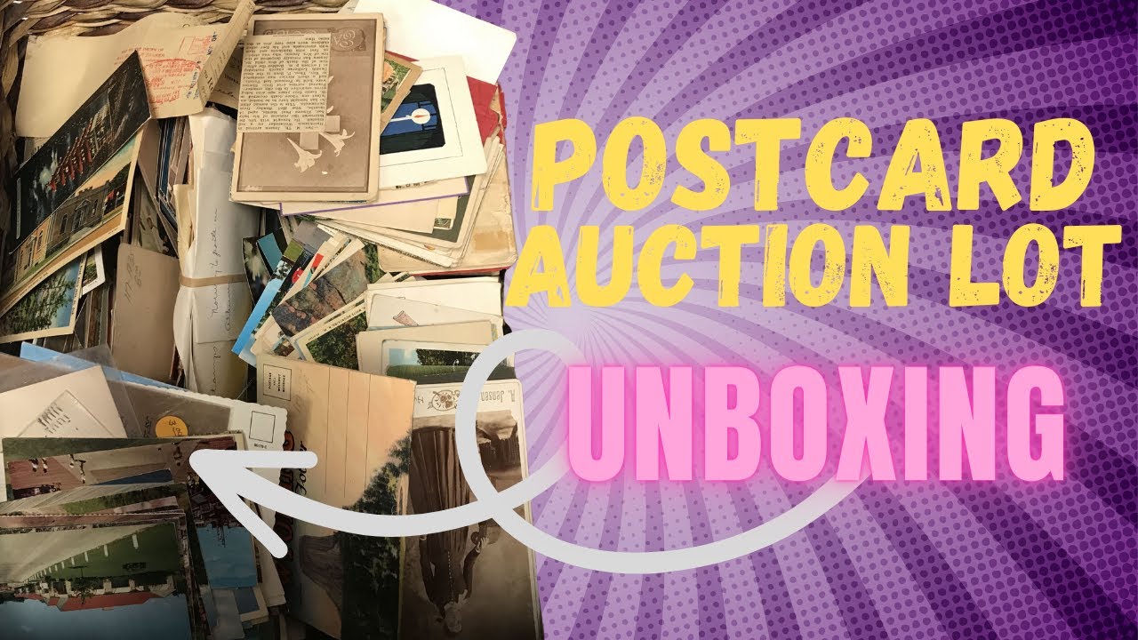 Auction Postcard Lot Unboxing - Will I Make A Profit? - YouTube