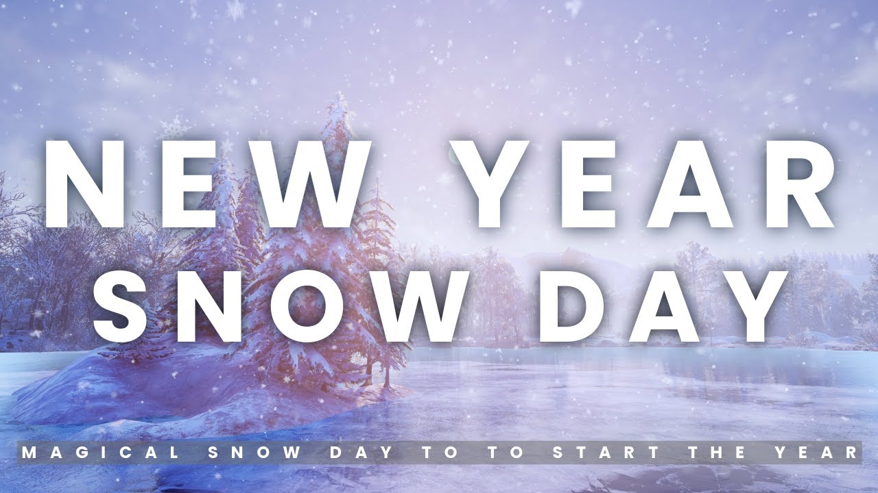 Beautiful Snowscape to Celebrate the New Year | Relaxing Winter Sounds ...