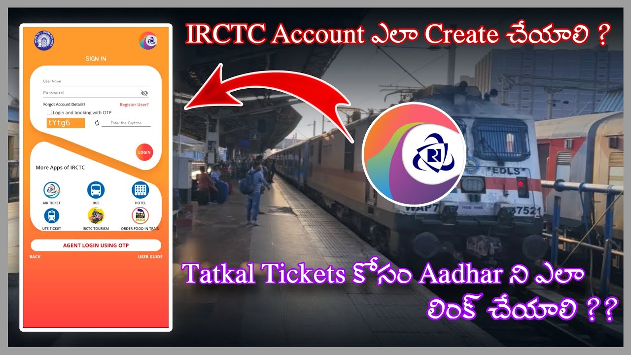 How to Create IRCTC Account & Complete Aadhaar Authentication 🔐📲 | Full ...