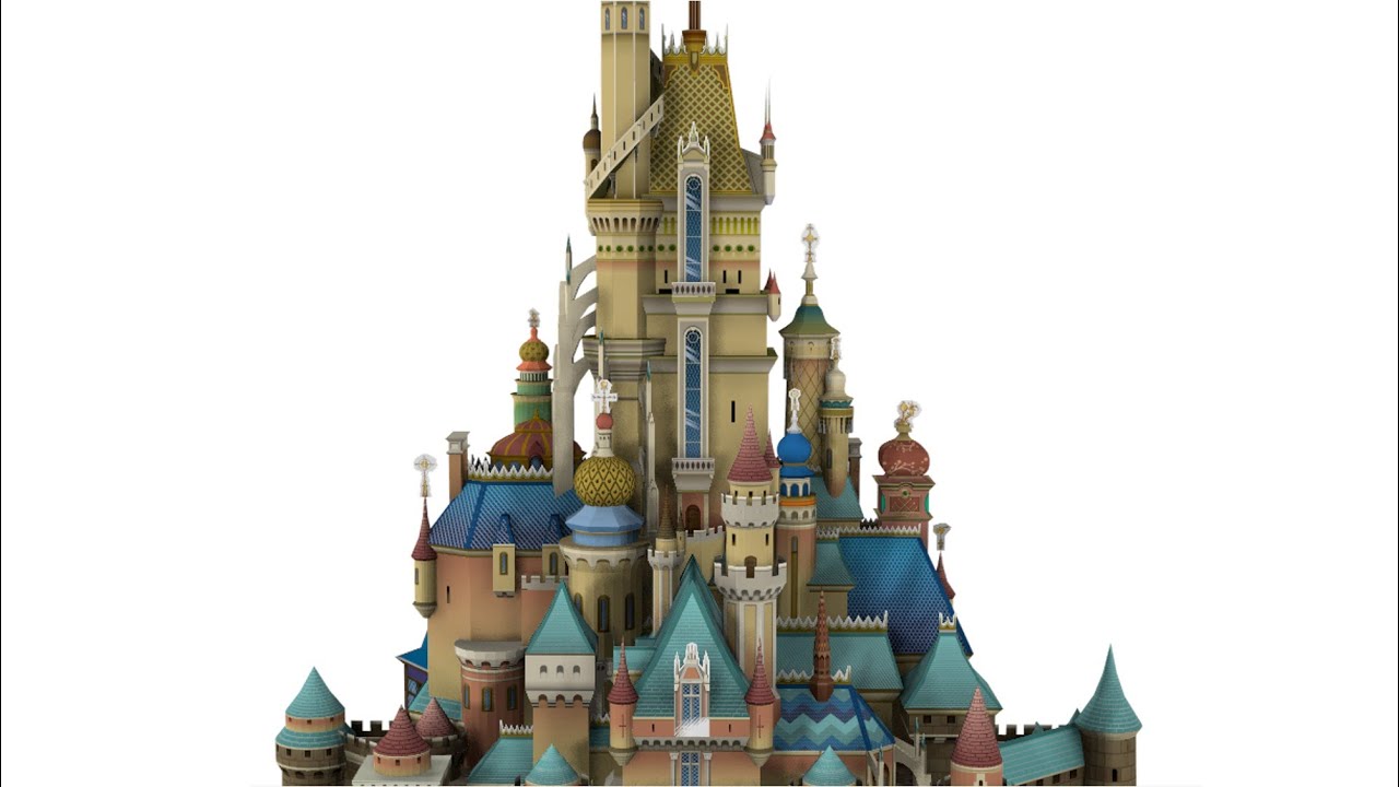 Como montar CASTELO Disneyland Hong Kong PASSO A PASSO (PAPERCRAFT ...