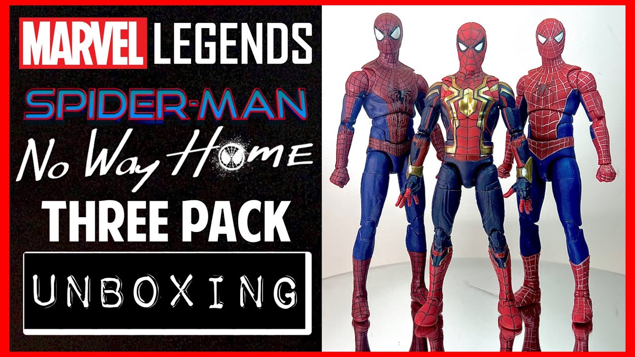 SPIDER-MAN 3 PACK Action Figure Review | Marvel Studios | Marvel ...
