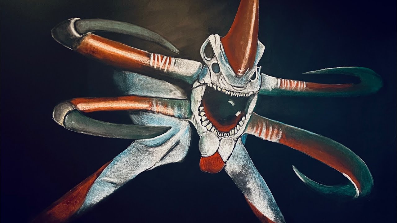 Reaper Leviathan Timelapse Chalk Drawing - YouTube