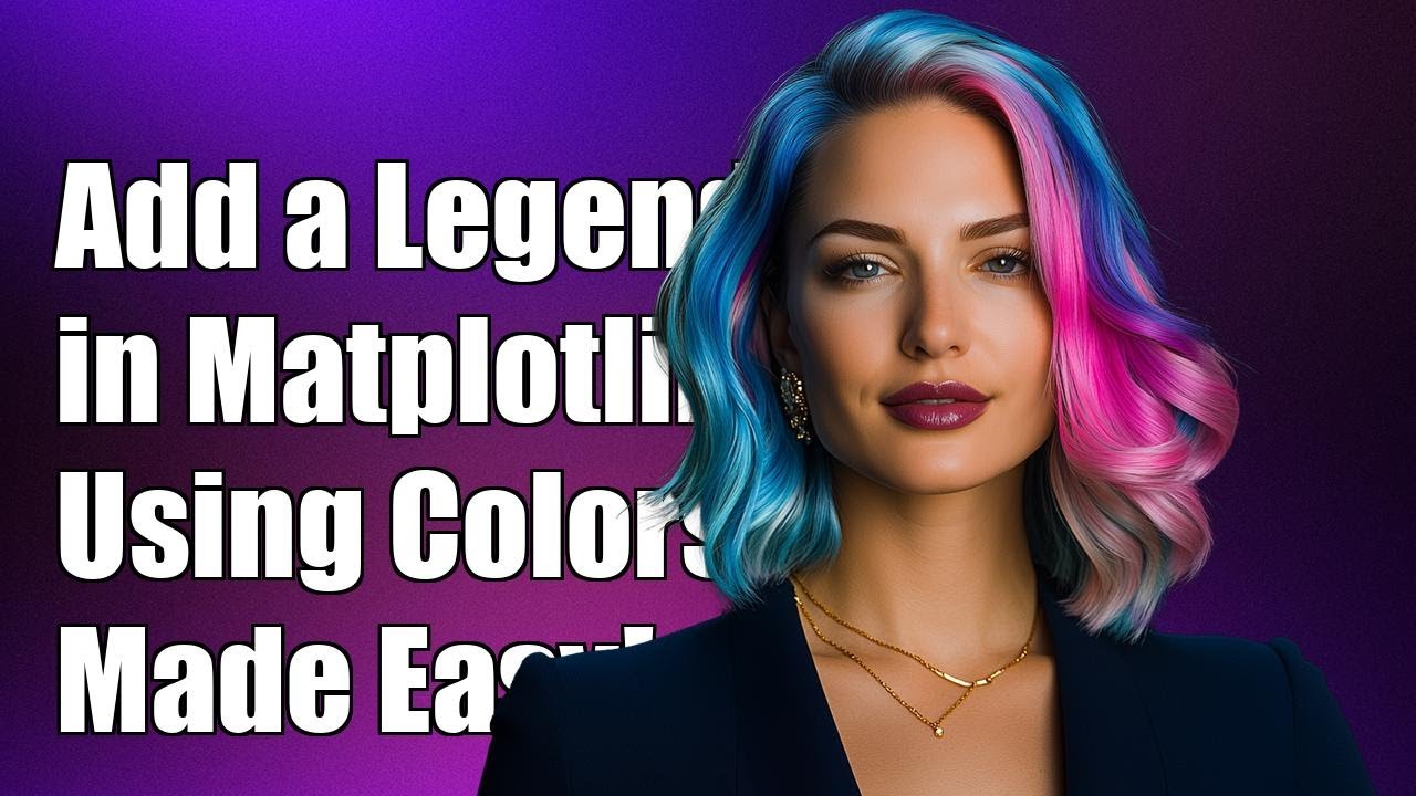 How to Add a Legend in Matplotlib Based on Existing Color Series - YouTube