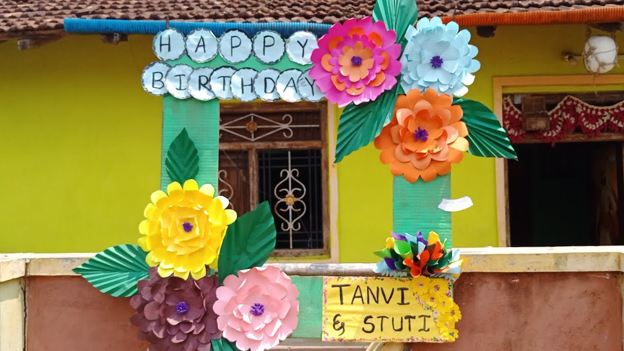 Selfie Frame!!!! for Birthday!! | Beautiful selfie Frame 😍 #backdrop # ...