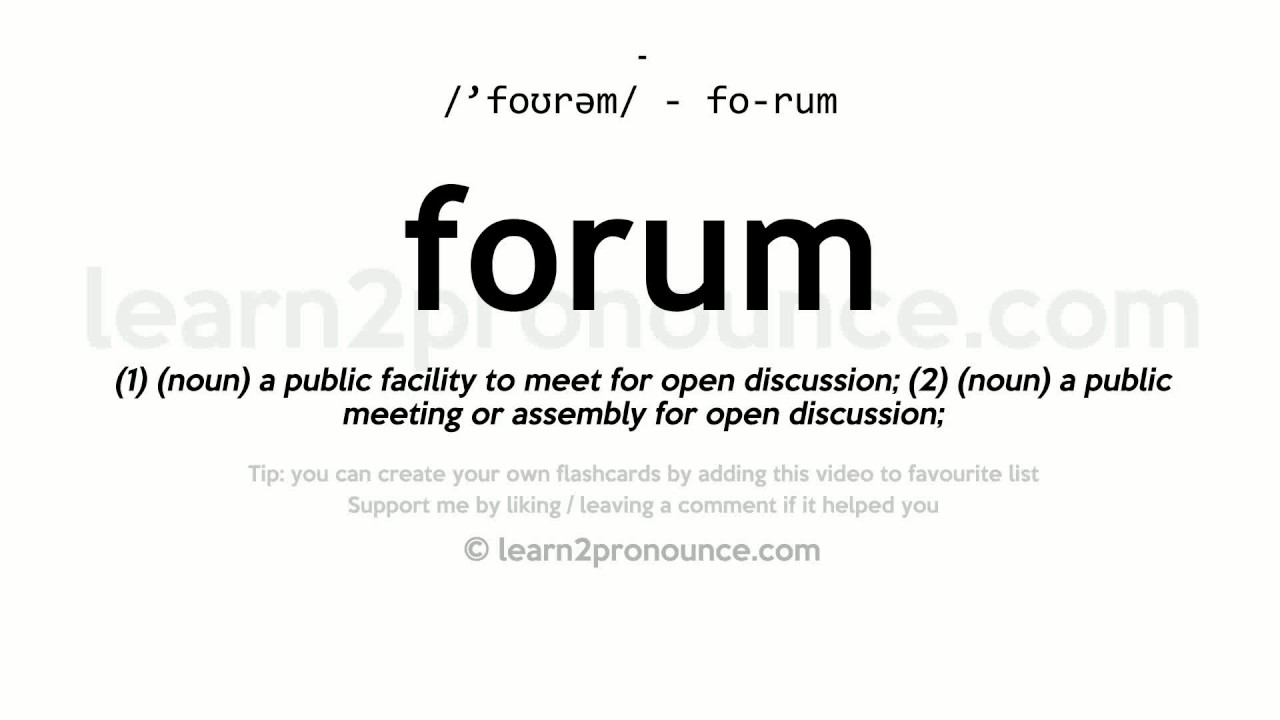 Pronunciation Of Forum Definition Of Forum YouTube pronunciation-of-forum-definition-of-forum-youtube