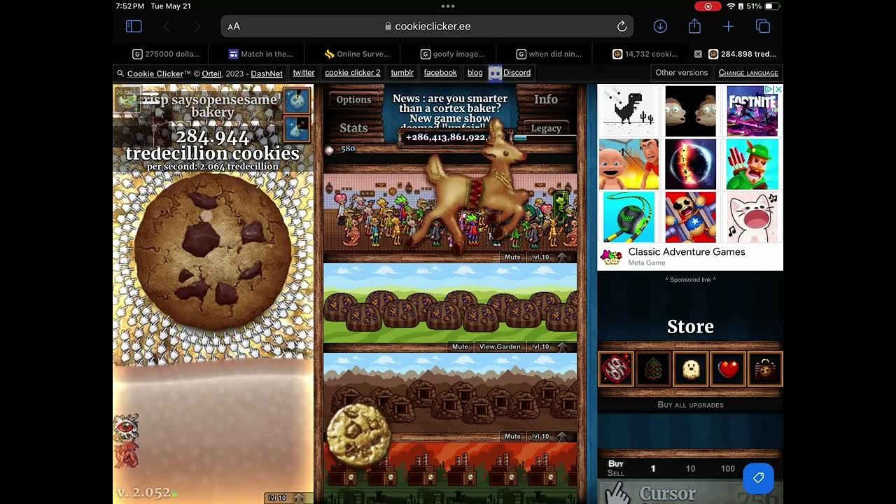 How to get infinite cookies in Cookie Clicker - YouTube
