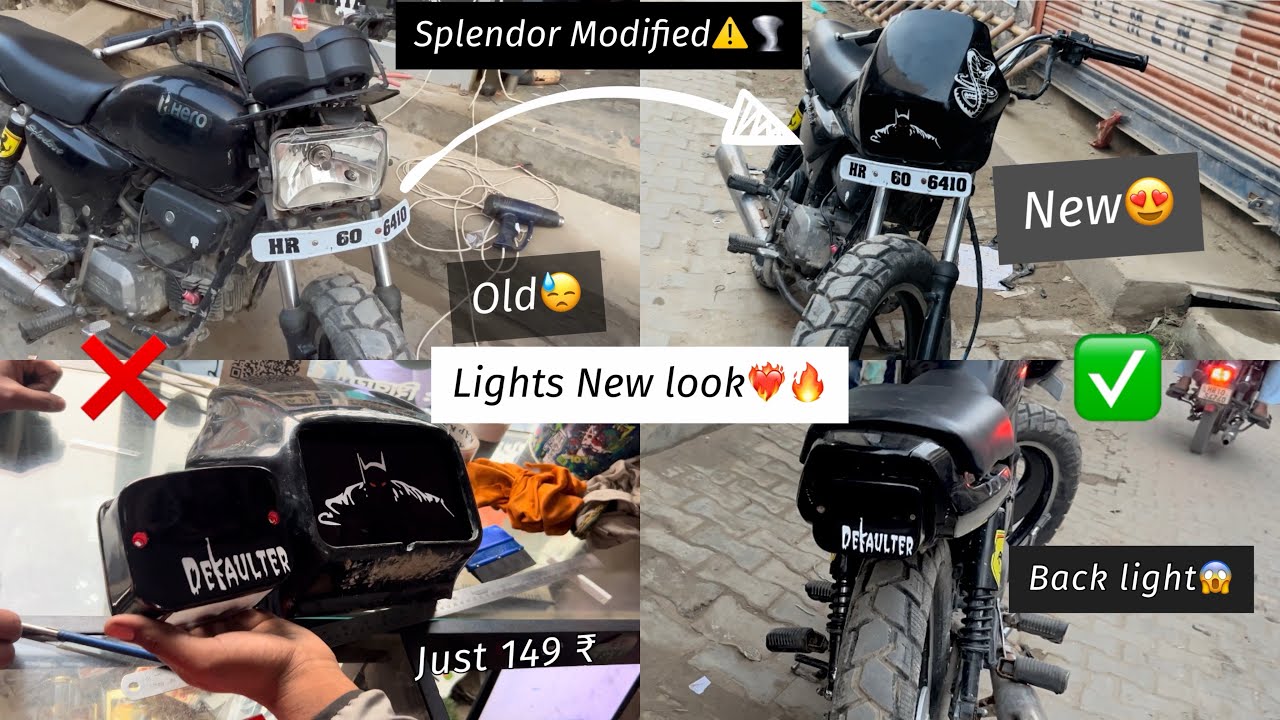 Splendor Modified | Splendor Modified light 🔥 | Splendor Light Modified ...
