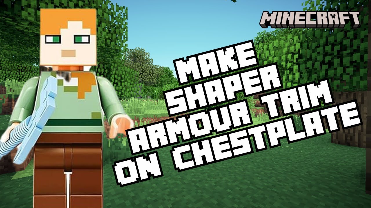 How to Make Shaper Armour Trim on Chestplate in Minecraft 2024? - YouTube