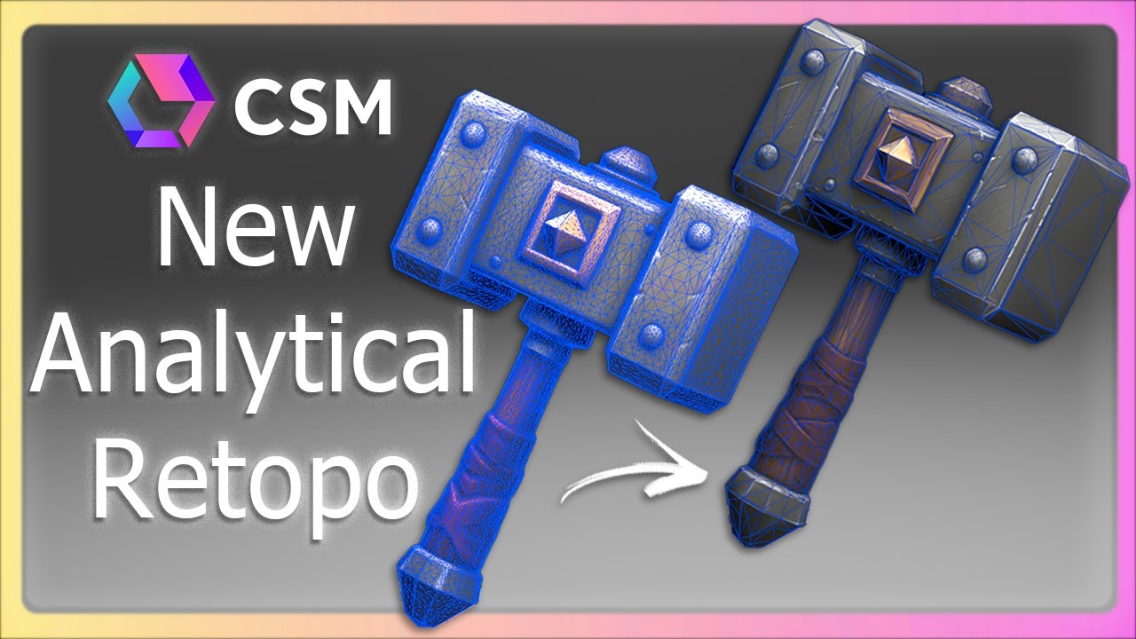 New Analytical Retopo Tool With CSM AI - YouTube
