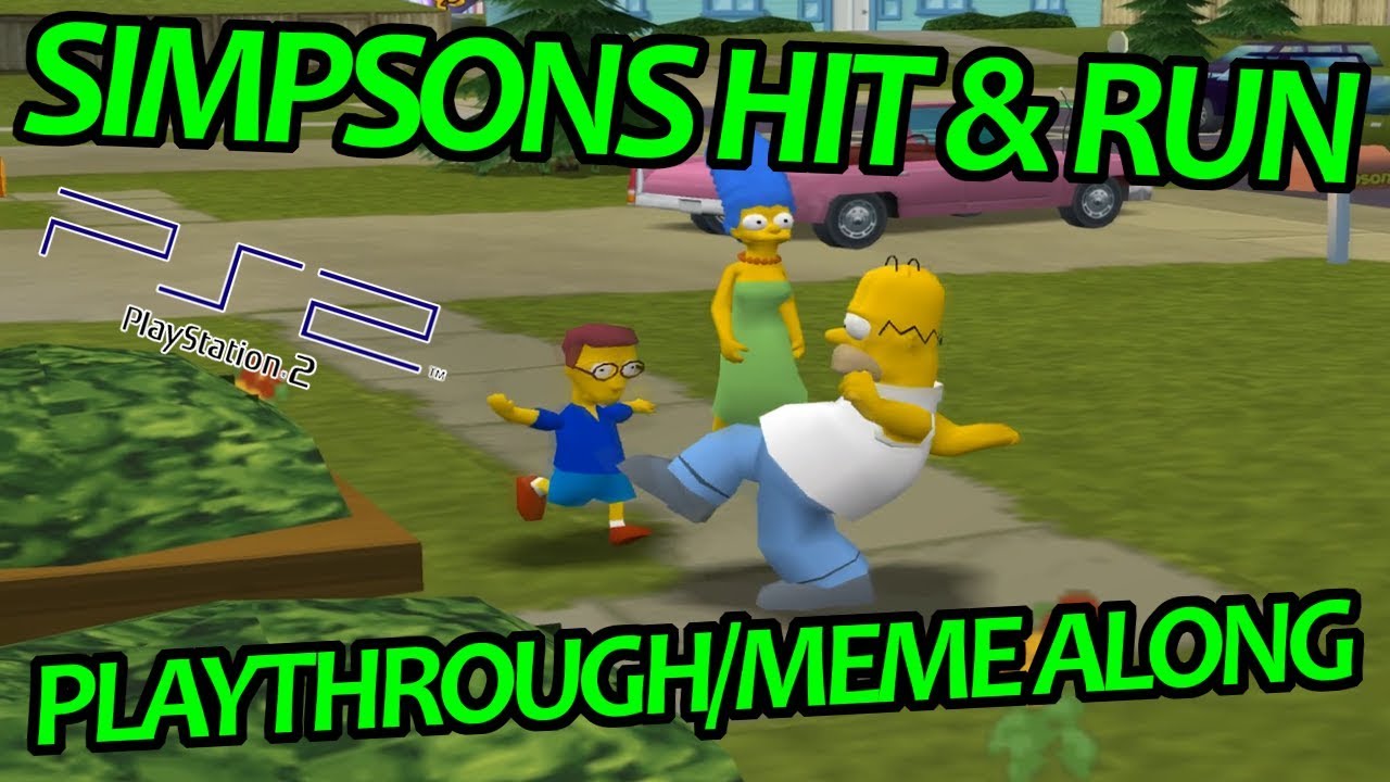 Simpsons Hit & Run Classic PS2 Playthrough And General Simpsons Meme ...