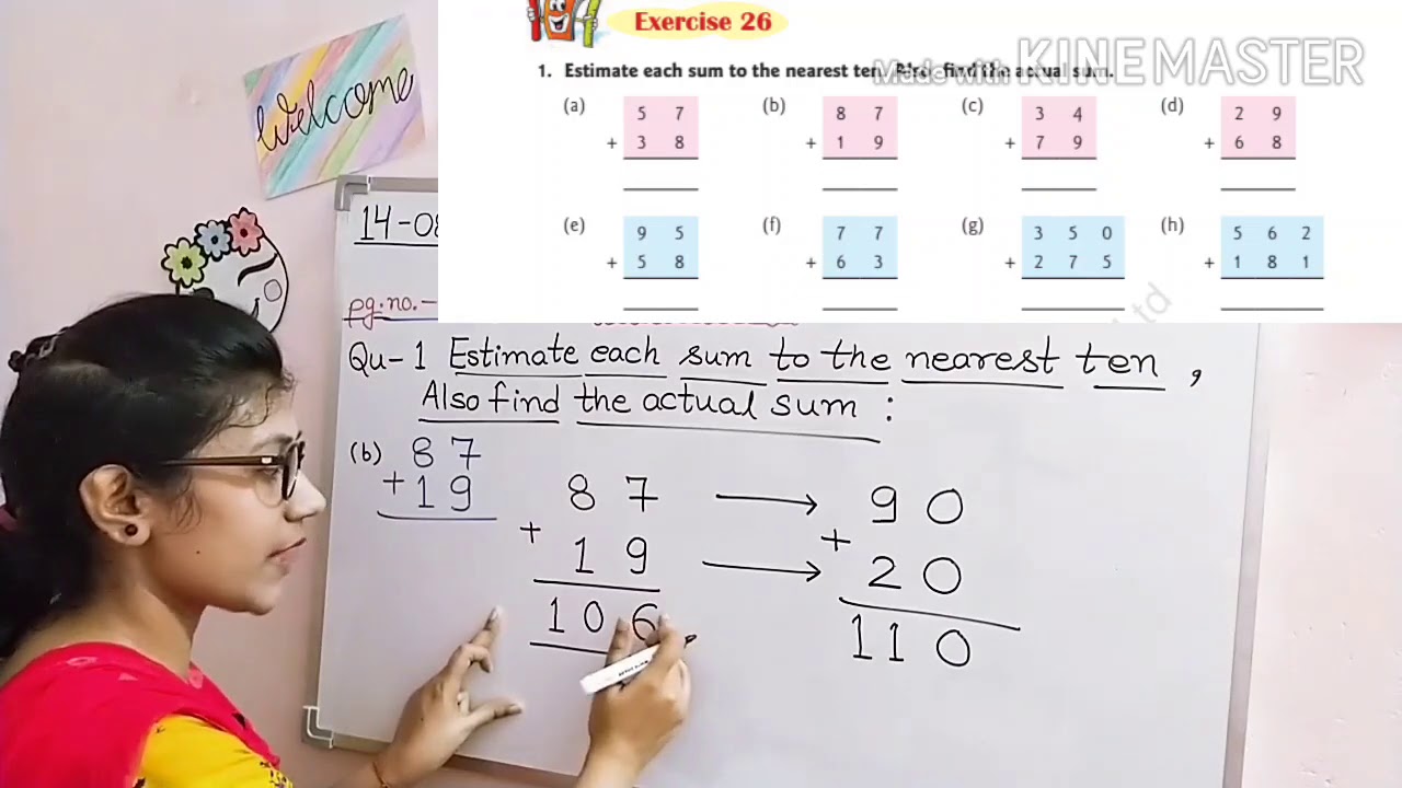 Class - 4 ( Estimating Sum ) Maths - YouTube