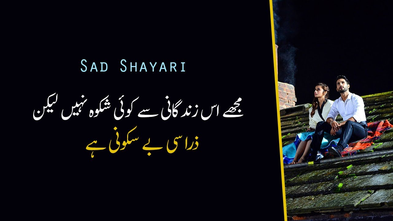 😔very sad shayari | Zara Si Be-Sakooni Hai | 💔 Hindi sad Poetry | Amir ...