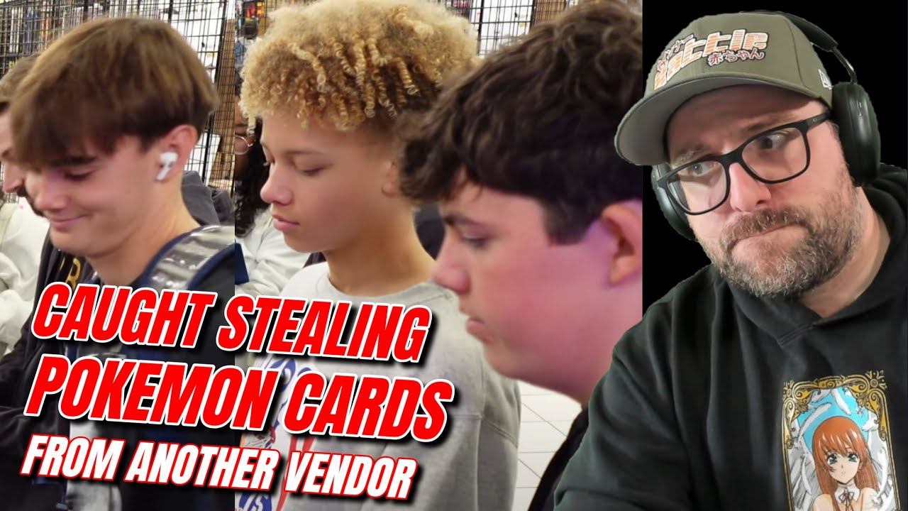 CALLED OUT for STEALING POKEMON CARDS in Vendor POV - YouTube