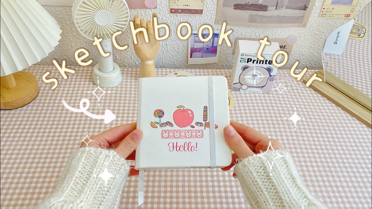 sketchbook tour: developing my style, sticker designing (sep 2023-dec ...